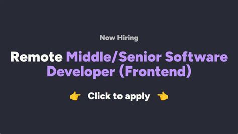 remoteyeah on linkedin remote middle senior software developer frontend