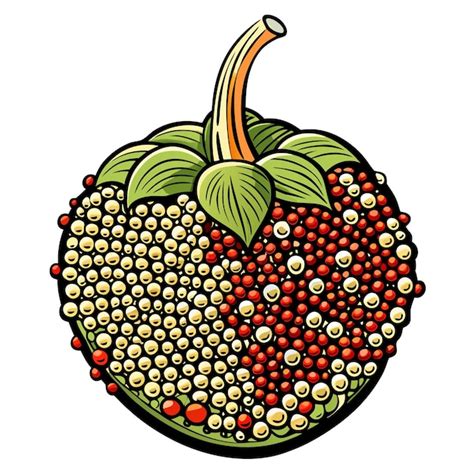 Peppercorn Texture Vector Illustration Isolated Design Premium Ai Generated Vector