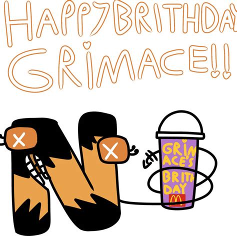 Happy Birthday Grimace By Nelirwu On Deviantart
