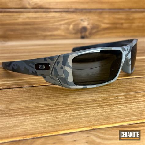 Custom Oakley Sunglasses Finished In Bull Shark Grey And Sniper Grey