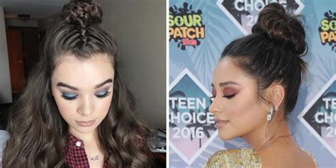 7 Photos Of Embellished Braided Buns Braided Top Knot Hair Trend