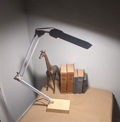Industrial Swing Arm Drafting Table Lamp With Weighted Base Dorm Craft