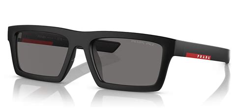 Prada Linea Rossa Ps02zsu Sunglasses Matte Black Dark Grey