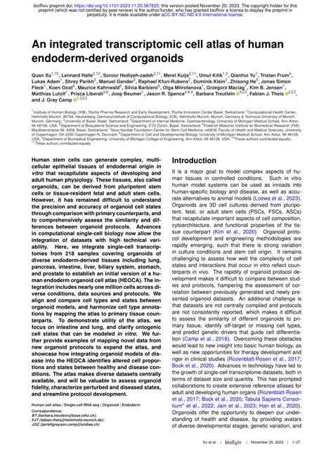 Pdf An Integrated Transcriptomic Cell Atlas Of Human Endoderm Derived