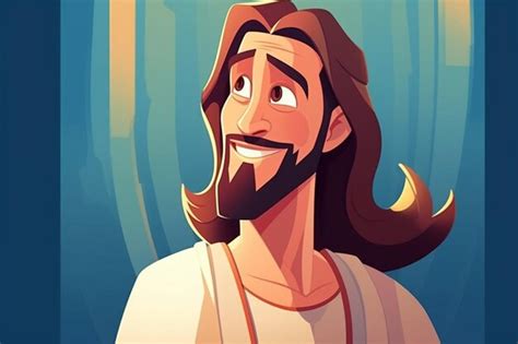 Premium Ai Image Jesus Christ Illustration Generative Ai