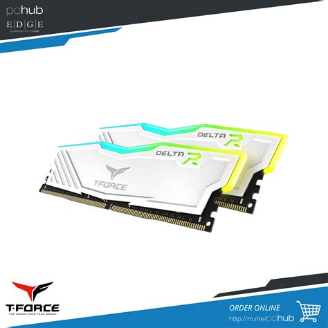 Pchub 32gb Dual Ddr4 3600 Tforce Delta Rgb White Cl18 135v Pn