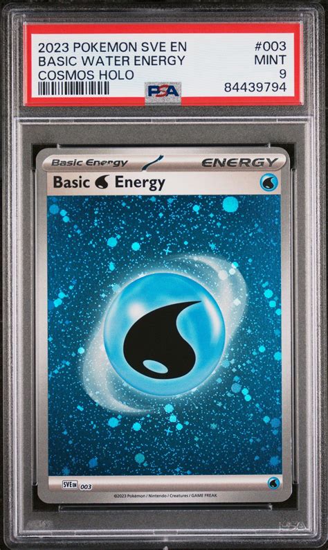 2023 Pokemon Sve En Basic Energies 003 Basic Water Energy Cosmos Holo