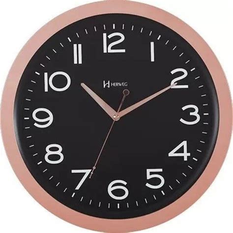 Relógio De Parede Herweg Silencioso Rosé Fosco Leroy Merlin