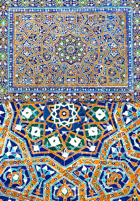 عکس کاشی کاری اسلامی قدیمی طرح لایه باز گرافیک با طعم تربچه