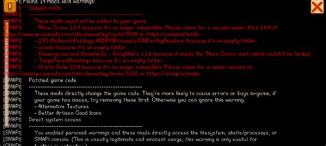 Smapi Wont Let Me Disable Mods Edit Them And Most Dont Show Up R