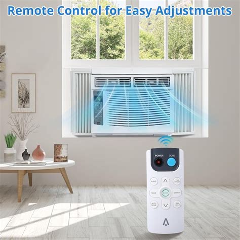Qeetex 6000 Btu Window Air Conditioner With Remote 50db Ultra Quiet Ac
