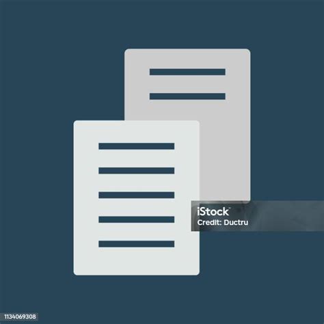 Ilustración De Documentos De Iconos De Silueta Y Más Vectores Libres De