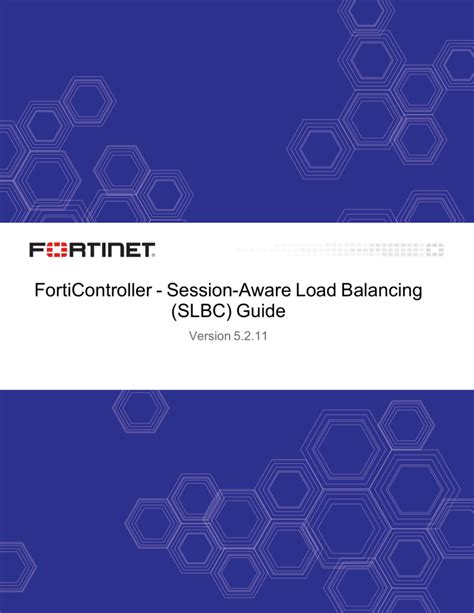 Forticontroller Session Aware Load Balancing 5211