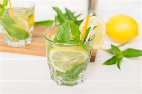 모히토 칵테일 라임 레몬 민트를 곁들인 상쾌한 모히토 칵테일을 막대기로 키 큰 유리에 담아 0명에 대한 스톡 사진 및 기타 이미지 Istock