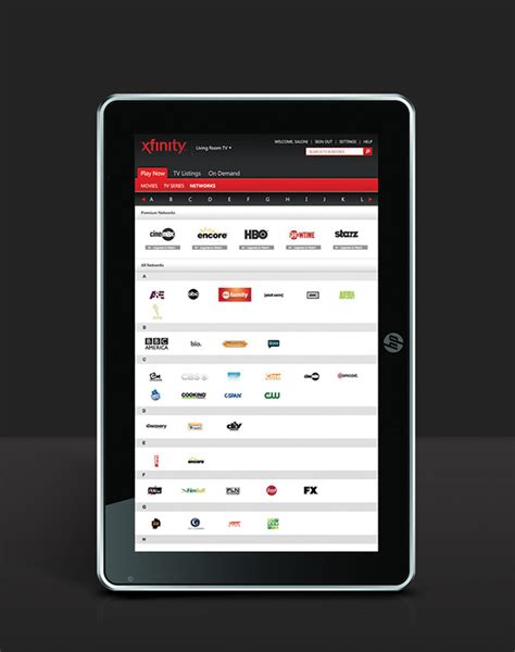 Comcast Xfinity App Interface On Behance
