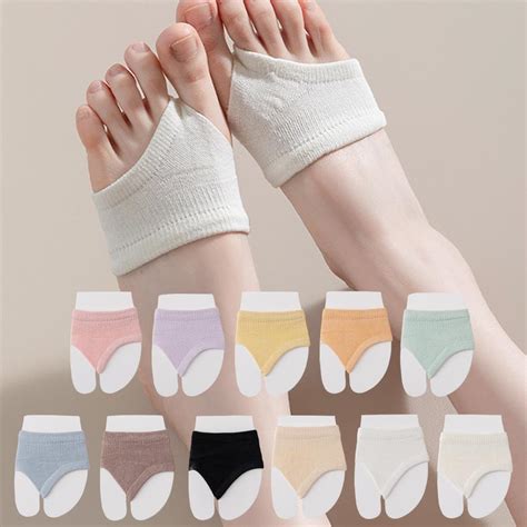 Clerance Miju One Size Half Palm Socks For Women Non Slip Invisible