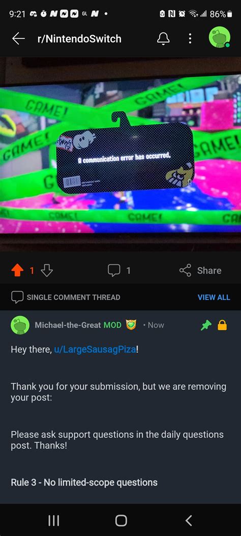 Complaining About Horrible Switch Wifi And Then Getting The Post