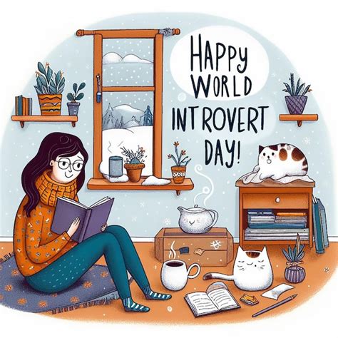 premium photo design for world introvert day