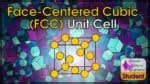 Face Centered Cubic FCC Unit Cell Materials Science Engineering