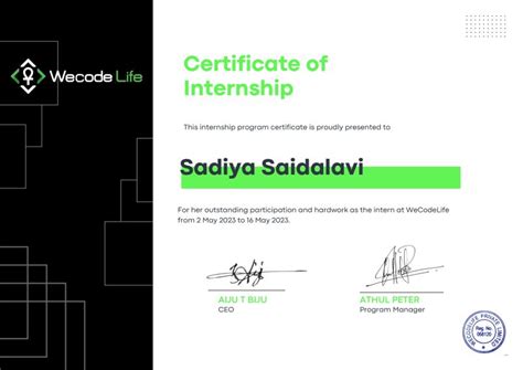 Sadiya Saidalavi On Linkedin Completed An Internship On Flutter