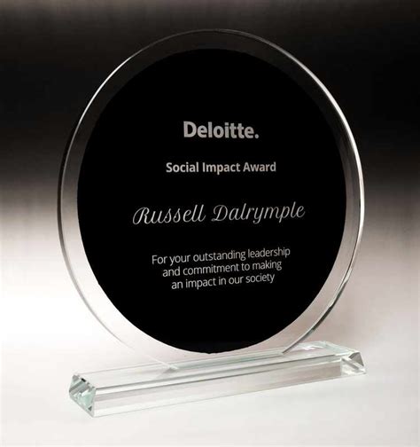 Celestial Glass Circle Award Trophies Sydney