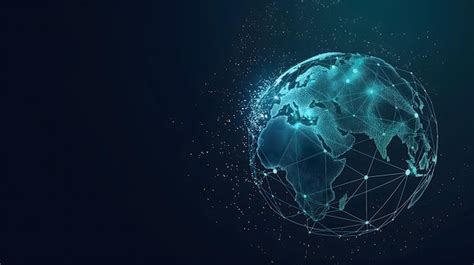 Digital Connectivity Concept With A Global Network Representation Premium Ai Generated Image