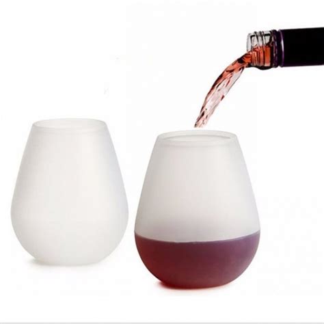 Set Of 2 Unbreakable Silicone Wine Glasses Bellechic