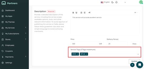 best practices to complete service details salla developers