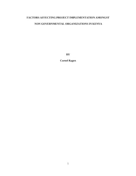 Doc Factors Affecting Project Implementation Amongst Dokumentips