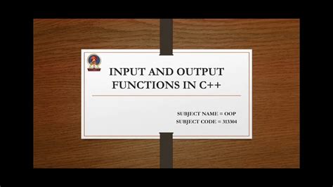 Practical On Input And Output Functions Cpp Oop Objectoriented