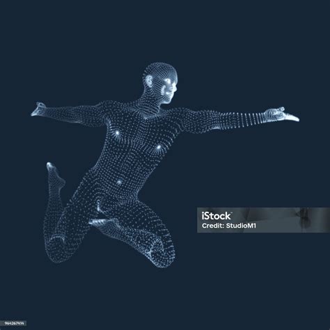 男人在擺姿勢跳舞舞者的剪影3d 人類運動符號模型設計項目向量插圖向量圖形及更多一個人圖片 一個人 人 人體 Istock