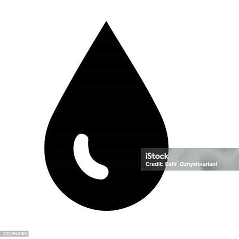 드롭 물 아이콘 실루엣 벡터 일러스트 레이 션 화이트에 절연 3차원 형태에 대한 스톡 벡터 아트 및 기타 이미지 3차원 형태 구도 깨끗한 Istock