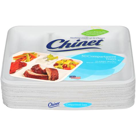 Save On Chinet Classic White Compartment Trays Order Online Delivery Giant
