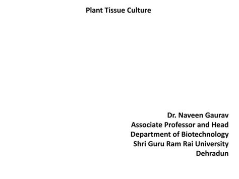 Different Types Of Explants In Tissue Culturepptx