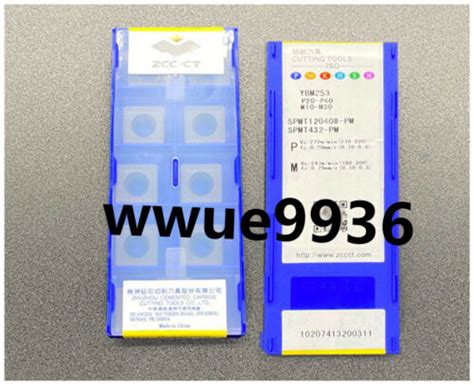 ZCC CT SPMT120408 PM YBM253 SPMT432 PM YBM253 10PCS CARBIDE INSERTS EBay