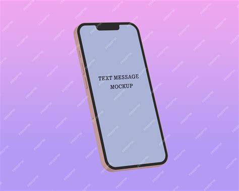 Premium Psd Mockup Psd Free A Phone Screen That Says Text Message