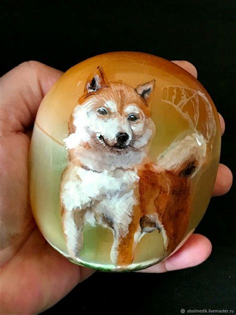 Акита фигурка статуэтка собака камень Селенит Подарки Сувениры купить онлайн на Ярмарке