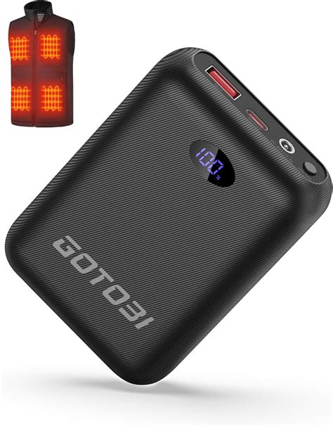 GOTOBI Batterie Pour Gilet Chauffant Banque D Alimentation