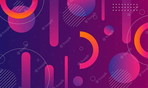 Modern Element Circle Abstract Background Premium Vector
