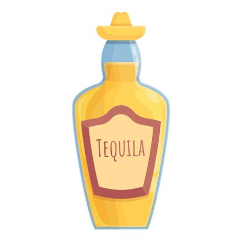 Tequila Drink Bottle Icon Cartoon Vector Shot Glass 14317208 Vector