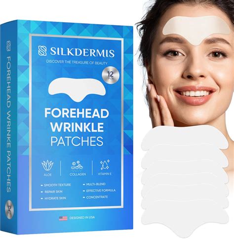 Silkdermis Forehead Wrinkle Patches 12pcs With Aloe