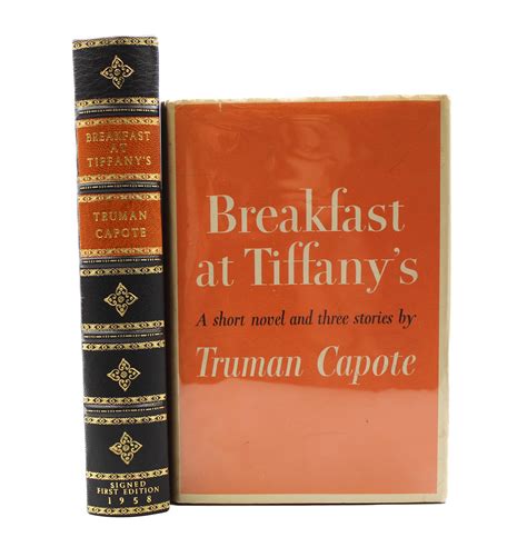 Breakfast At Tiffanys Signed By Truman Capote First Edition 1958
