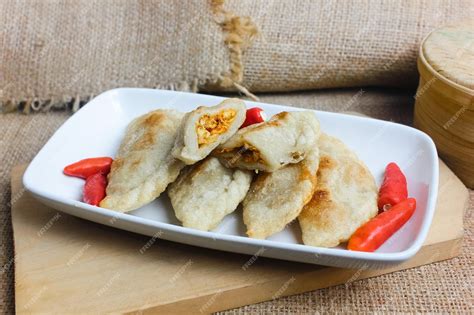 Premium Photo Cireng Mercon Filled With Spicy Chicken Meat A Typical