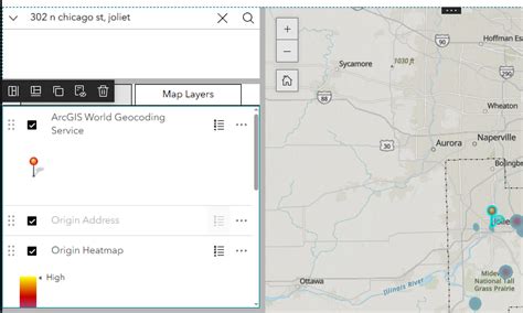 Why Does A Search Point Show Up In Map Layers Widg Esri Community