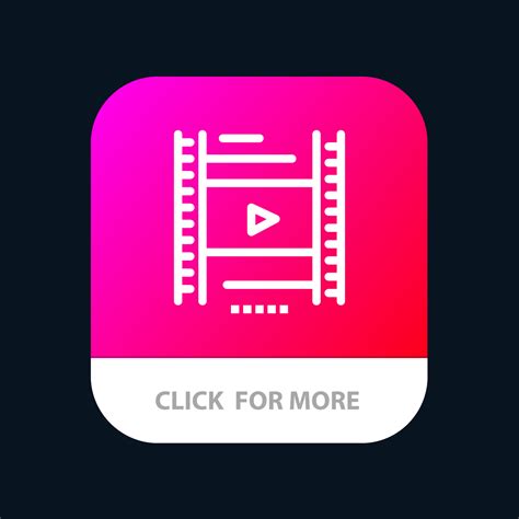 Video Lesson Film Education Mobile App Button Android And Ios Line