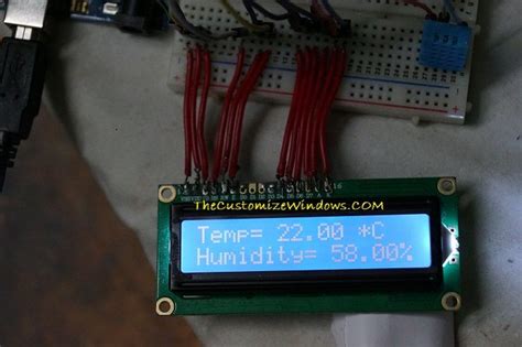 Arduino Temperature Humidity Sensor Dht With Lcd A Humidity