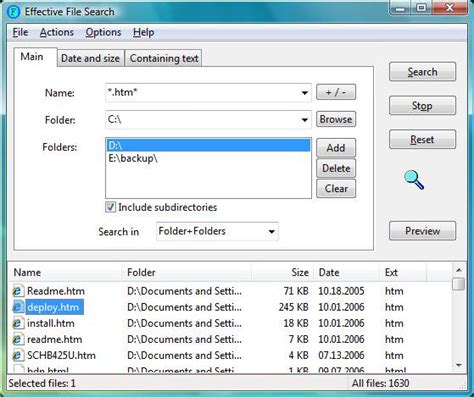 Effective File Search File Extensions