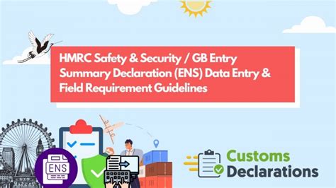 Hmrc Safety And Security Gb Entry Summary Declaration Ens Data Entry