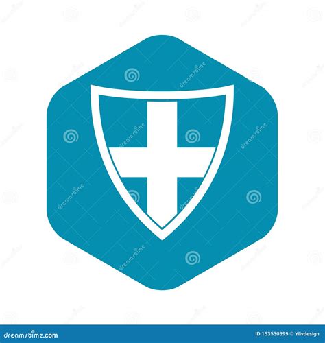 Escudo Para El Icono De La Protecci n Estilo Simple Ilustración del