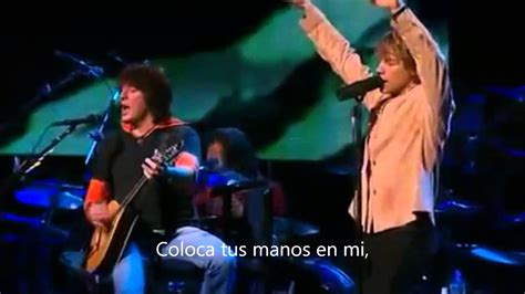 Bon Jovi Lay Your Hands On Me Live Subtitulado Youtube Music